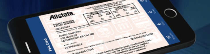 Digital Pink Card on the Allstate App | Allstate Canada